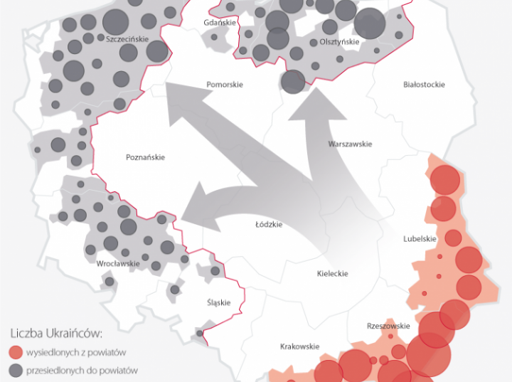 Akcja "Wisła" - infografika | dzieje.pl - Historia Polski