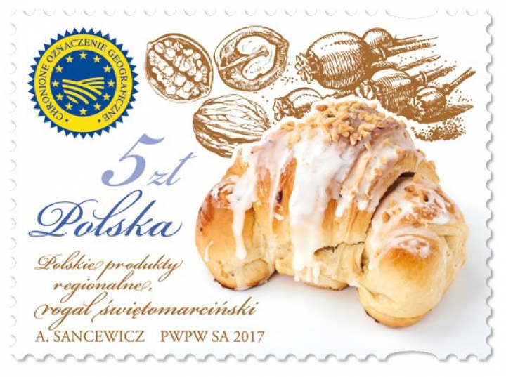 Rogal świętomarciński trafił na znaczki pocztowe | dzieje.pl - Historia ...