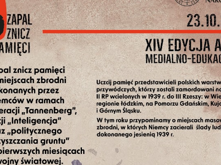 XIV edycja akcji medialno-edukacyjnej „Zapal znicz pamięci” | dzieje.pl ... XIV edycja akcji medialno-edukacyjnej „Zapal znicz pamięci” | dzieje.pl ...