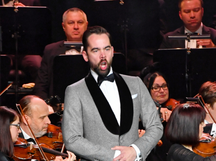 Polski śpiewak Adam Palka w tytułowej roli w „Borysie Godunowie” w La ...