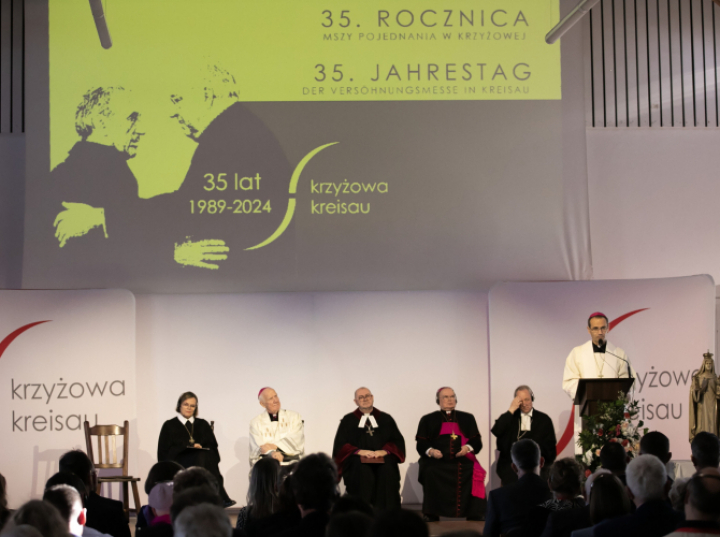 W Krzyżowej nabożeństwo i dyskusja o relacjach polsko-niemieckich w 35. rocznicę Mszy Pojednania ...