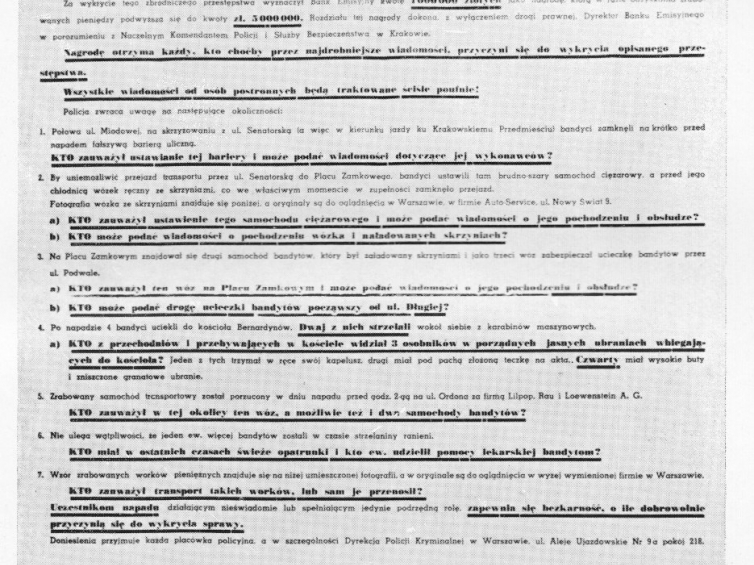75 lat temu oddział AK „Osa-Kosa” przeprowadził słynny napad na ... 75 lat temu oddział AK „Osa-Kosa” przeprowadził słynny napad na ...